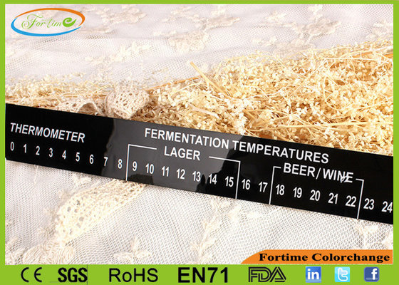High Accuracy PET LCD Thermometer Strip For Wine / Beer / Room Labels