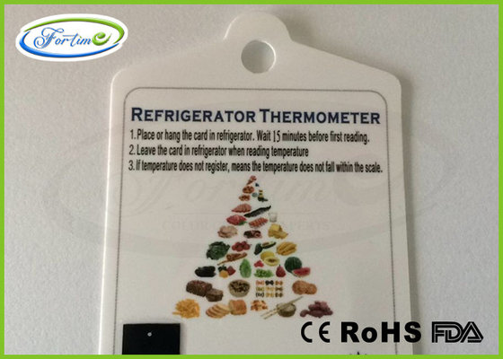Custom LCD Decorative Refrigerator Thermometer Strip PET Heat-sensitive