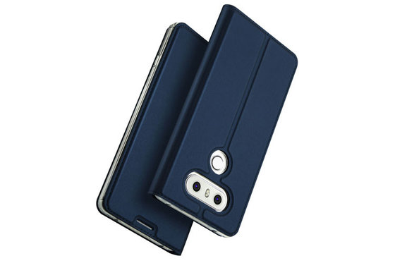 Dark Blue Sony Xperia XZ Case , TPU PU Leather Magnet Mobile Phone Covers