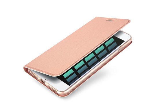 Rose Gold Iphone 7 Plus Flip Cover , PU TPU Cell Phone Protective Cases