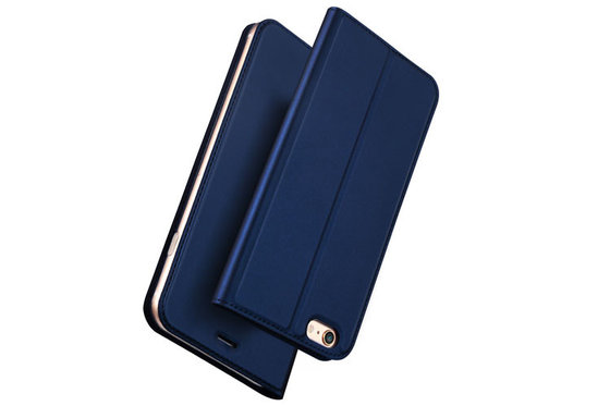 Dark Blue Iphone 6s Protective Cases , Shockproof Flip Phone Case For Iphone 6