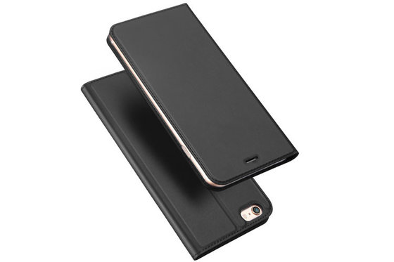 Book Style iPhone Protective Cases Black color leather case for iphone 6