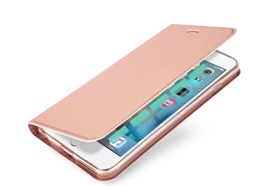 Rose Gold Iphone 6s Flip Phone Case Magnet , Iphone 6 Leather Case With Card Holder
