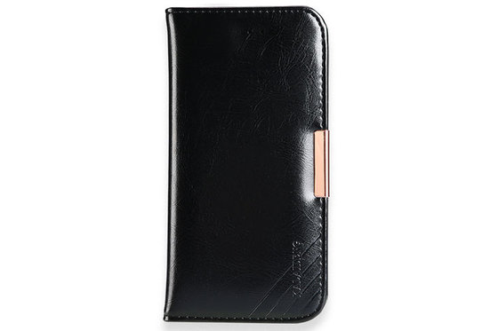 Luxury Black Mobile Phone Covers ,  Durable Iphone 7 Plus Leather Case