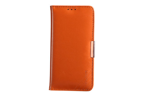 Flip Real Leather Mobile Phone Case , Leather Phone Wallet Case  For Galaxy S8