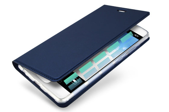Blue Huawei P10 Plus Flip Cover Unique Cell Phone Cases Card Slot With Stand Function