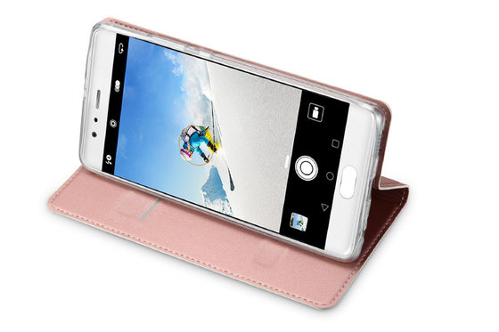 Black Huawei Phone Cases Enjoy 6 Card Holder Shockproof PU Leather Wallet Case
