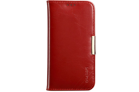 Professional Samsung Galaxy S6 Protective Case Shockproof Red Color With Stand Functional