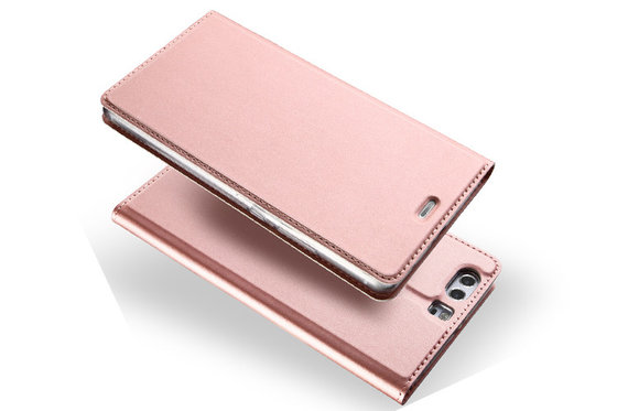 Card Holding Huawei Phone Cases Honor 9 Stand Function With PU Leather Material