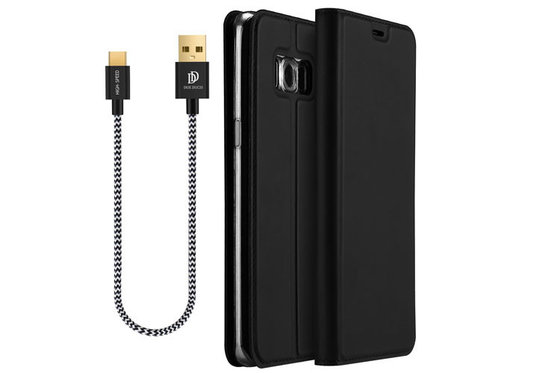 Luxury PU Leather Flip Cover , Shockproof Samsung Galaxy S8 Phone Case
