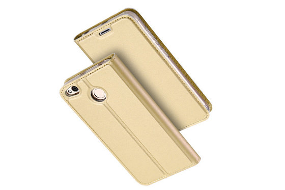 Gold Xiaomi Redmi 4x Phone Case , Redmi Note 4 Mobile Cover With PU Leather Material