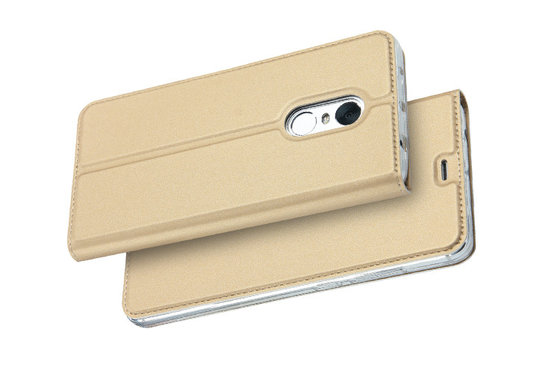 PU Leather Xiaomi Phone Case Redmi Note 4X Gold Card Slot Magnetic
