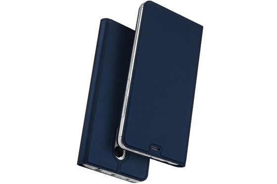Durable Blue Xiaomi Flip Cover , PU Leather Xiaomi Redmi Note 4 Case