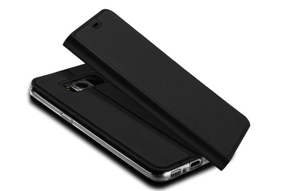 Slim Flip Phone Case PU Leather Card Holder Scratch Proof For Galaxy S8 Plus