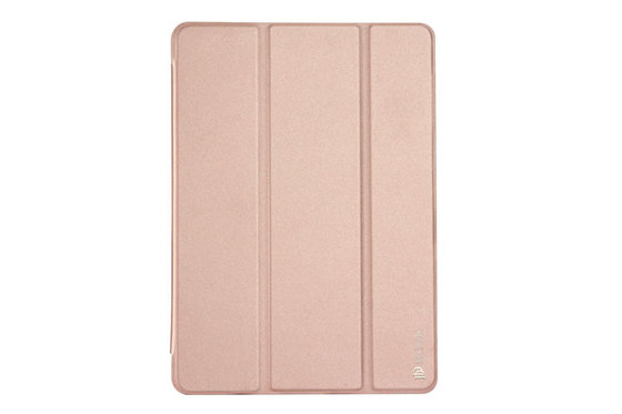 Pink Ipad Mini 4 Protective Case Smooth PU Leather Stand With Plastic Back Cover
