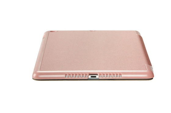 Personal Design Pink IPad Protective Case PU Leather Slim With Hard Plastic Back Cover
