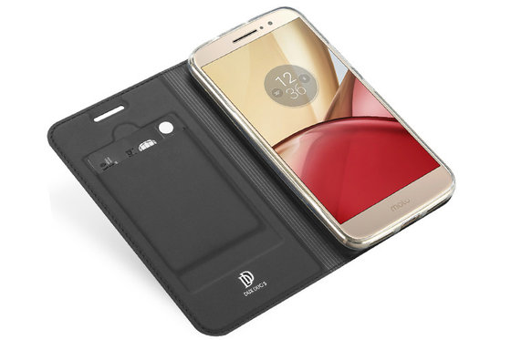 Easy Operate Cell Phone Case Wallet Stand Function PU Leather for MOTO M