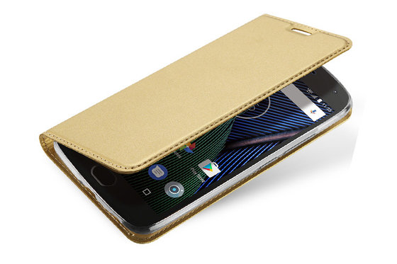 Professional MOTO G5 Plus Phone Case PU Leather Material With Kickstand / Card Slot