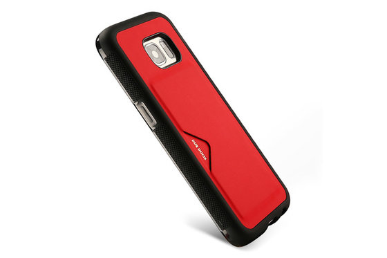 Slip Resistant Samsung S7 Phone Case , Red PU Leather Samsung S7 Back Cover
