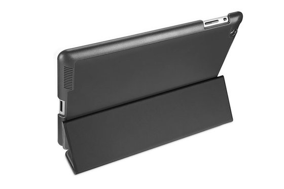 Fashionable Ipad 4 Protective Case PU Leather Black Slim Apple Ipad 4 Cover