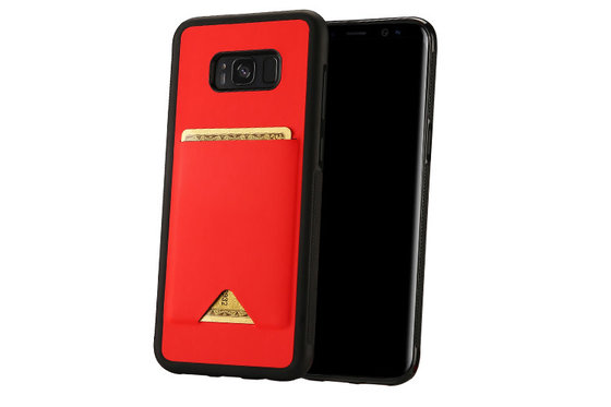 Card Slot Samsung Cell Phone Covers Slip Resistant PU Leather For Galaxy S8 Plus