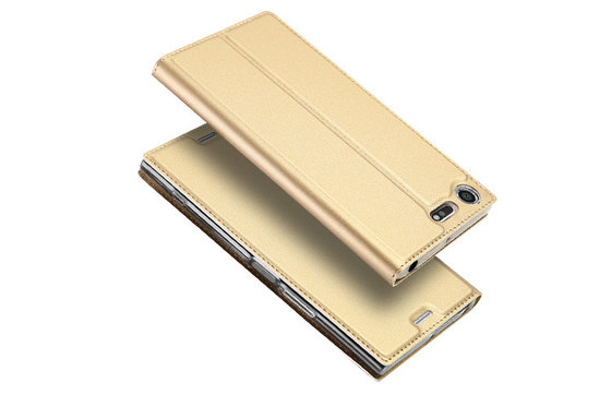 Luxury Gold Sony XZ Premium Case Stand Function PU Card Slot Magnets