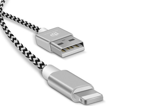 Nylon Braided IPhone Lightning Cable USB 2.0 Sync For Fast Charge CE Approved