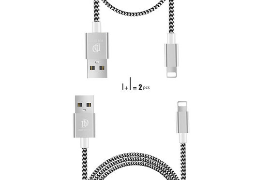 Nylon Braided IPhone Lightning Cable USB 2.0 Sync For Fast Charge CE Approved