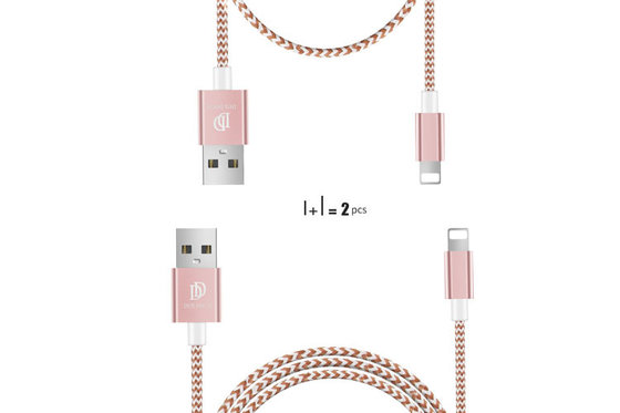 8 Pin Iphone USB Lightning Cable Pink Data Transfer Sync Fast Charge 100cm 20cm Lengths