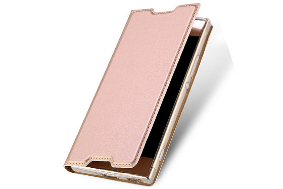 Shockproof PU Leather Sony Phone Covers XA1 Rose Gold Magnets Card Slot Kickstand