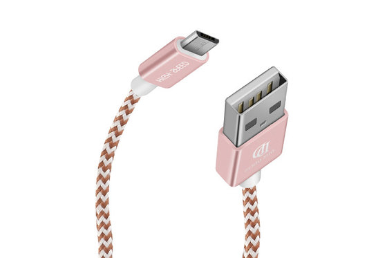 100cm / 20cm High Speed USB Cable , Fashion Pink Mobile Data Cable USB 2.0