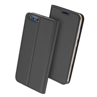Dark grey PU Leather Phone Cases with stand for xiaomi 6 / leather cell phone case