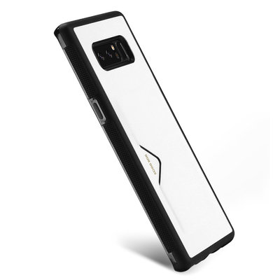 Dust Protect White Color Pu Leather Mobile Phone Cases For Samsung Galaxy Note 8