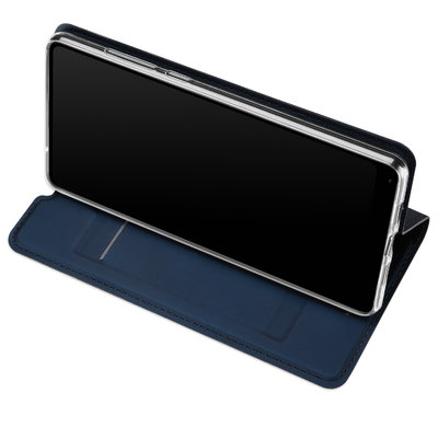 Shockproof Xiaomi Mix 2 Case , Blue Color PU Leather Phone Case With Magnet