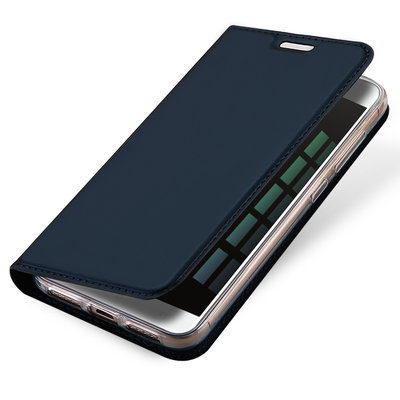 Black Xiaomi Y1 Custom Leather Cell Phone Cases With 360 Degree Protection