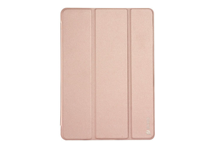 Pink Ipad Mini 4 Protective Case Smooth PU Leather Stand With Plastic Back Cover