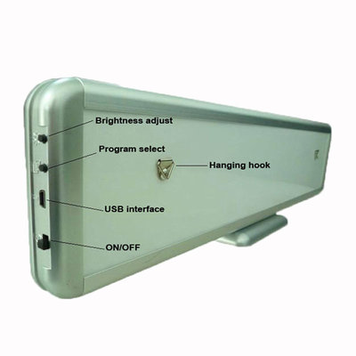 Red/Blue/Pink Messsage LED display Moving Scrolling Programmable Sign Rechargeable C1664RB