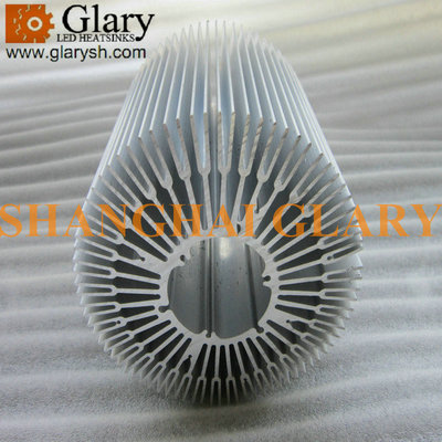 GLR-HS-005 125mm round led heatsink aluminum extrusion profile
