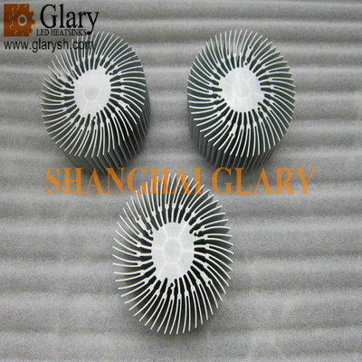 GLR-HS-1757 100mm round coolings, aluminum extrusion profile heatsinks