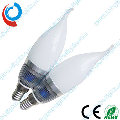 Low Voltage DC12V 200 ~ 220 lm 3 x 1W High Power 3 Watt  E14 lED Candle Lighting Lamps