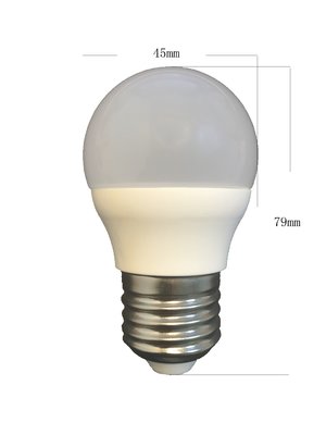 3W E27 G45 LED Bulb, 220lm, Omni Directional, 25W Incandescent Lamp Equivalent, Warm White