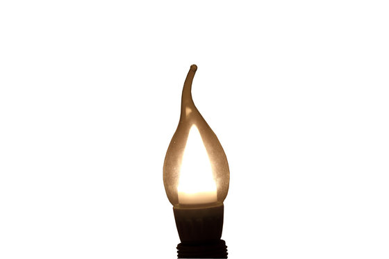 High Brightness E14 Led Candle Bulbs 3.5watt Ceramic Tailed 126mm x 36mm