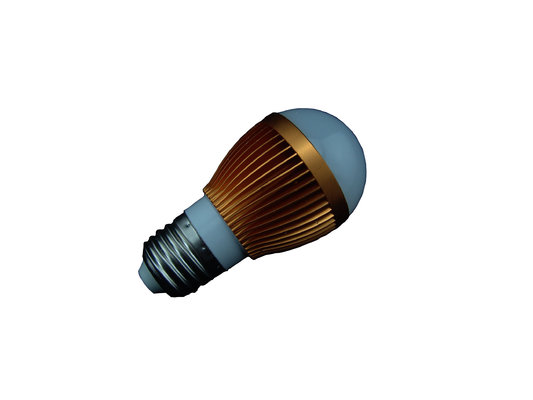 3 Watt E27 Dimmalbe Led Light Bulbs Aluminum House Use , 260 Lumen White / Warm