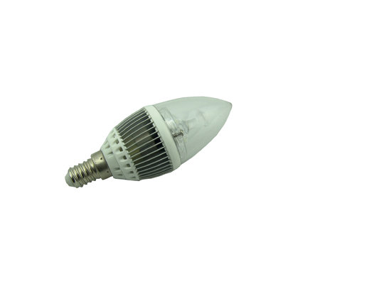 3.5 Watt Warm White Led Candle Bulbs E14 Aluminum 0.5pf , 50 / 60hz 270 Degree