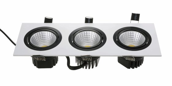 Energy Saving Dimmable Recessed Led Downlights 21w 1200lm IP65 , Light Silver
