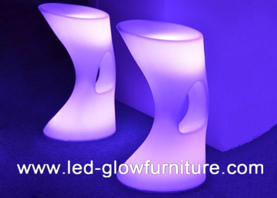 Illuminated High LED Bar Stool with 2000 - 4400mAh rechargeable Lithium Battery