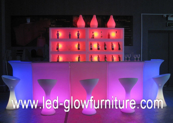 Modern Coffee House and night clubs LED glow furniture cocktail table RGB LEDs