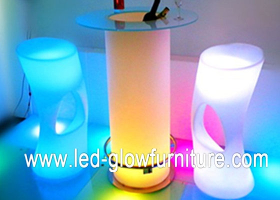 Illuminated High LED Bar Stool with 2000 - 4400mAh rechargeable Lithium Battery