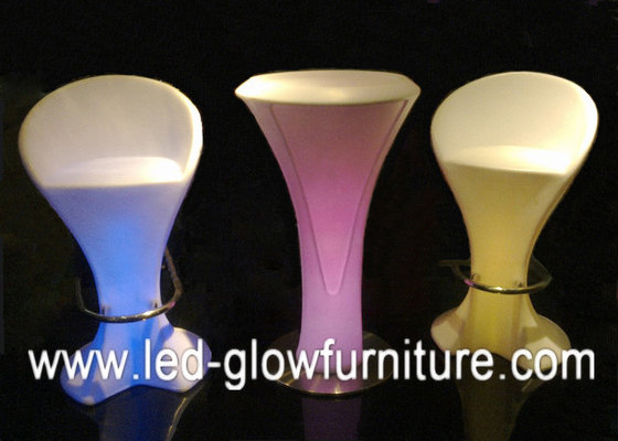 Eco  -friengly PE Illuminated led bar furniture counter and high cocktail stool