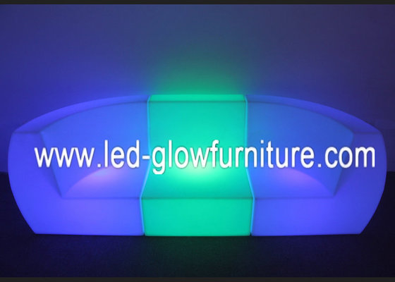 Commercial LED lighted sofa / couch , glowing illuminated furniture with led lights